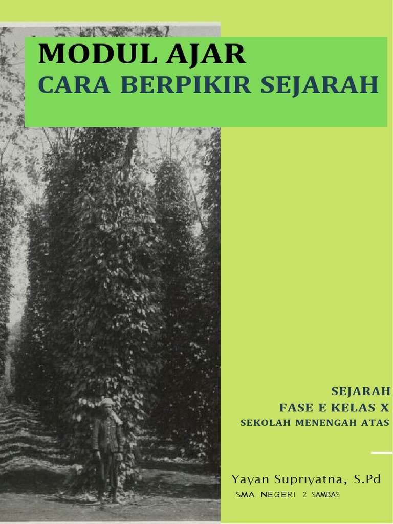 Modul Ajar Sejarah - CARA BERPIKIR SEJARAH - Fase E | PDF