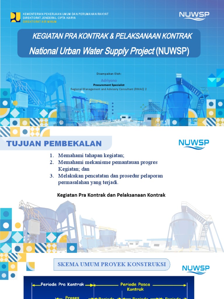 Modul 7 Kegiatan Pra Kontrak - Pelaksanaan Kontrak (FA TA 2022) NUWSP ...