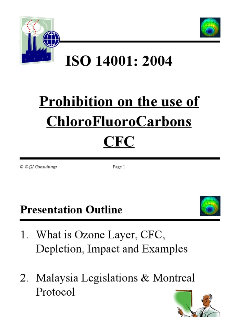 S-QI ISO 14001 Ban On CFC | PDF | Ozone Depletion | Chlorofluorocarbon