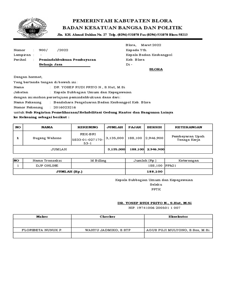 Pemindahbukuan G14 Kwitansi | PDF