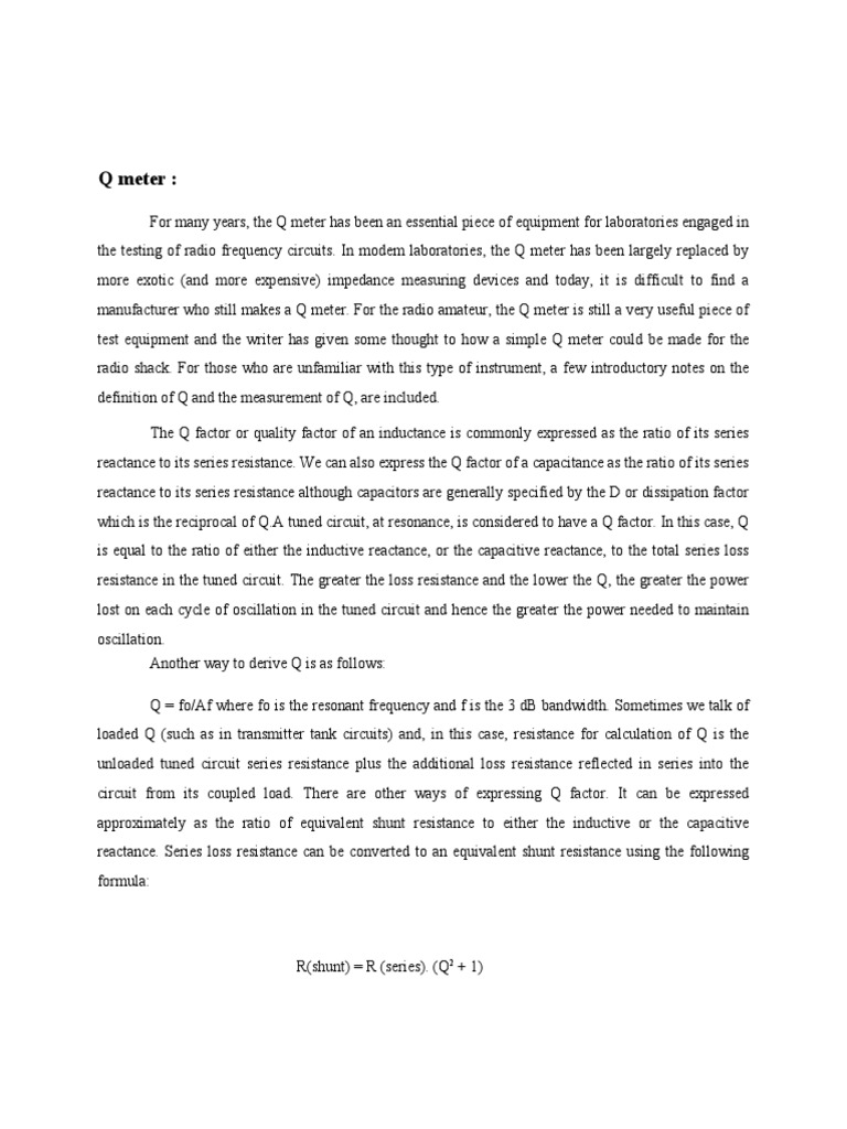 Emi Unit 4 | Download Free PDF | Capacitor | Electrical Resistance And Conductance
