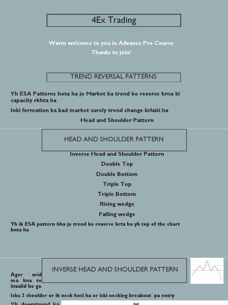 Trend Reversal Patterns by 4ex Trading | PDF | Technical Analysis ...