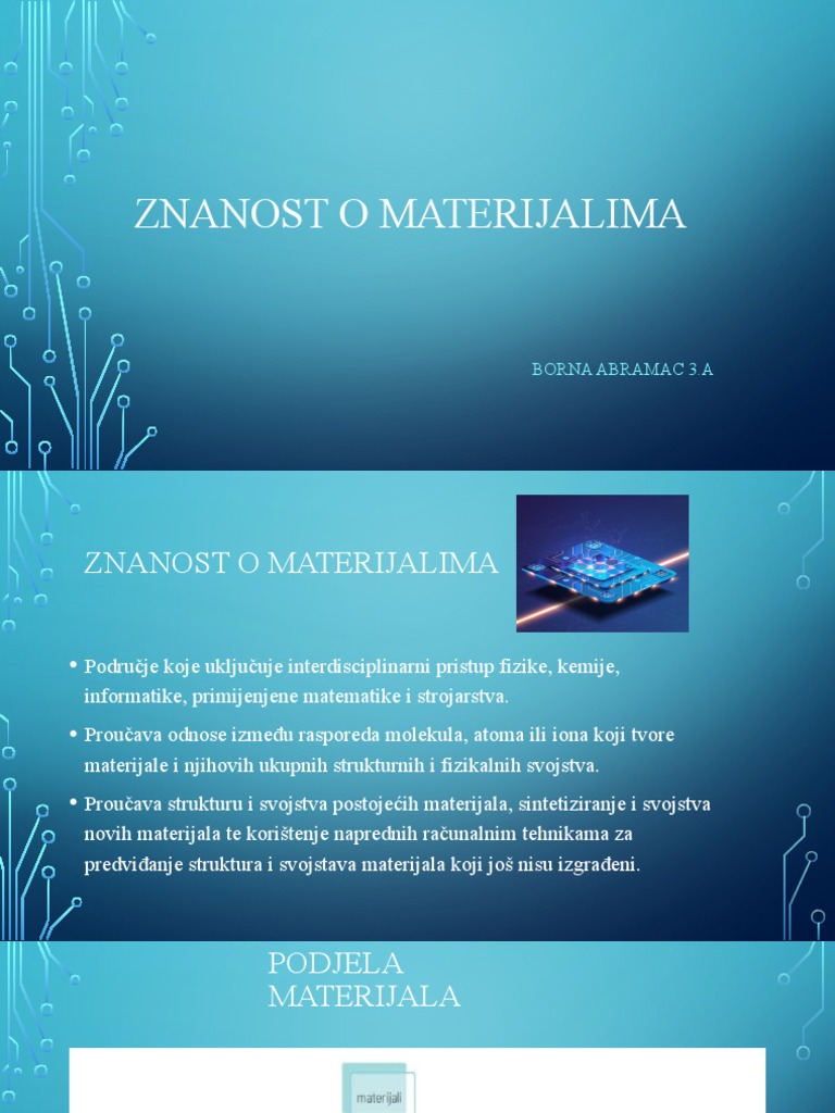 Znanost o Materijalima | PDF