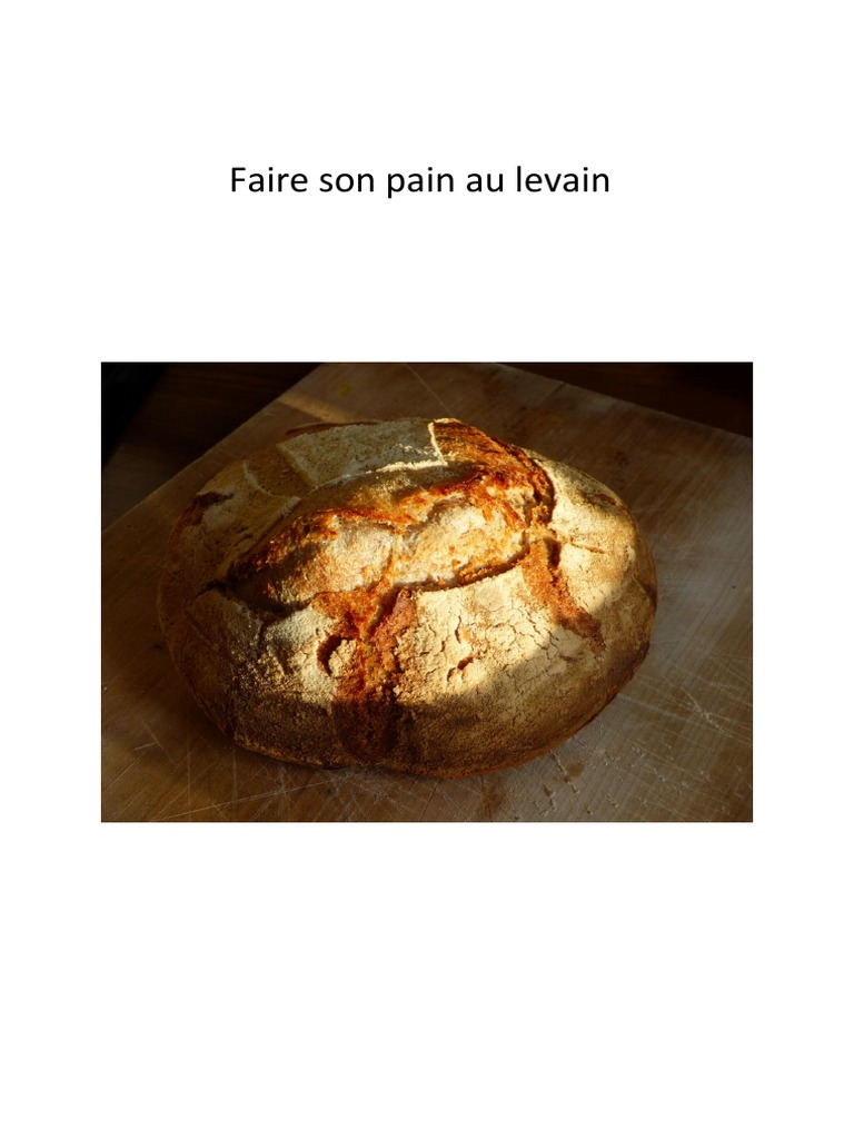 Pain au Levain : Guide Pratique et Traditionnel | PDF | Pain au levain ...