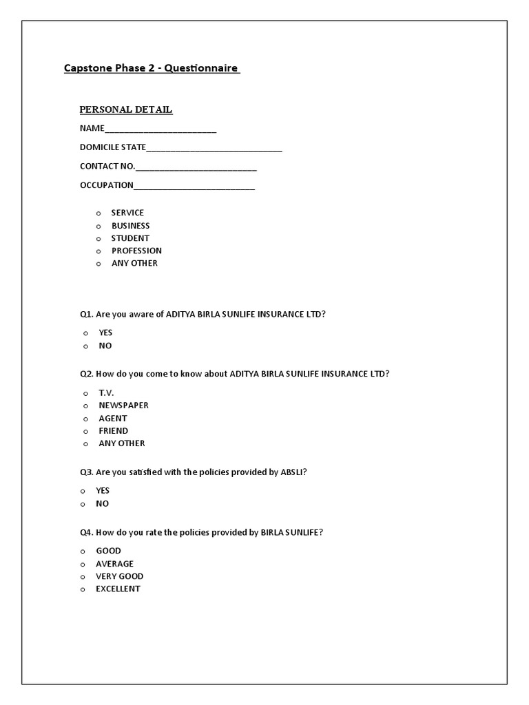 Capstone - Phase 2 - 30th Nov Draft | PDF | Lifestyle
