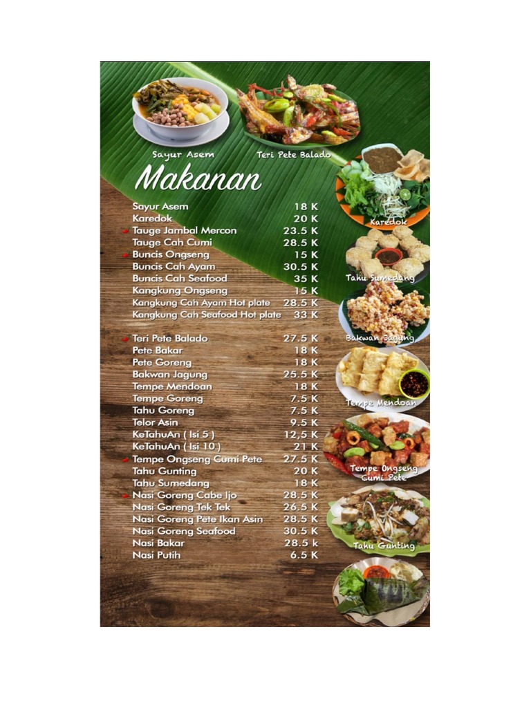 Menu Kampung Kecil | PDF