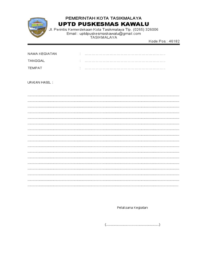 Laporan Hasil Kegiatan 2023 | PDF