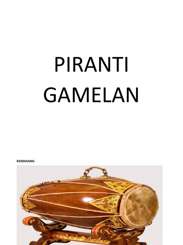 Gambar 4 Piranti Gamelan | PDF