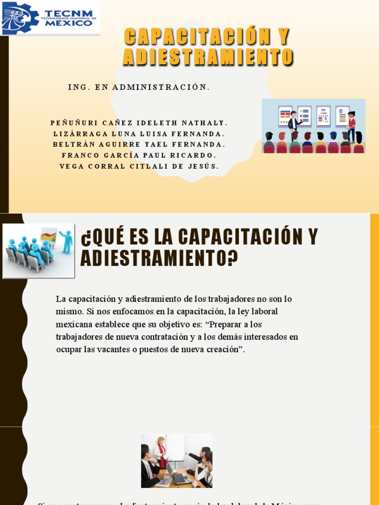 Capacitacion y Adiestramiento | PDF