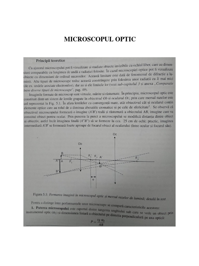 Microscopul Optic - Eg | PDF