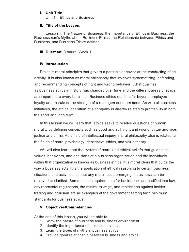 Unit 1 - GGSR | PDF | Morality | Business Ethics