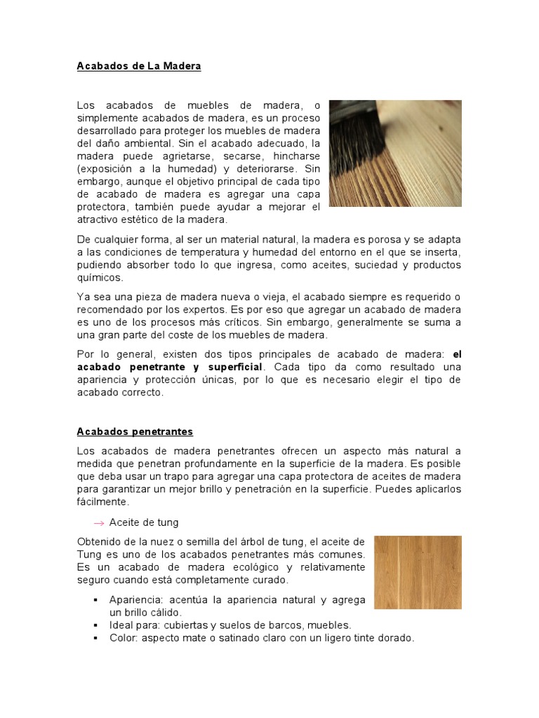 Acados de La Madera | PDF | Madera | Pintar