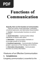 The 5 Basic Functions Communication | PDF | Communication | Shyness