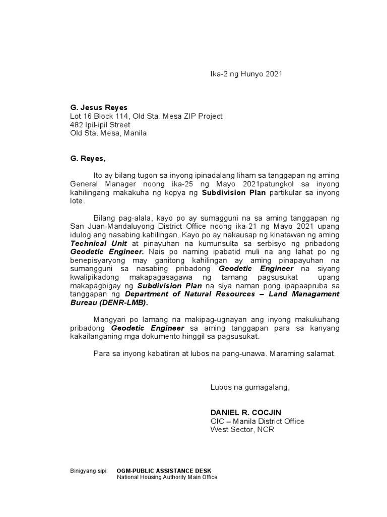 Reply letter-JesusReyes-OSM | PDF Reply letter-JesusReyes-OSM | PDF