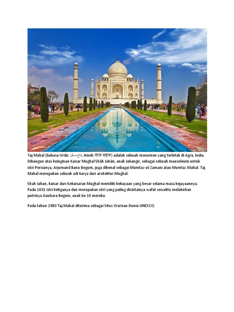 Taj Mahal (Baha-WPS Office | PDF