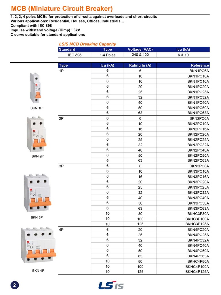 Brosur MCB Schneider | PDF