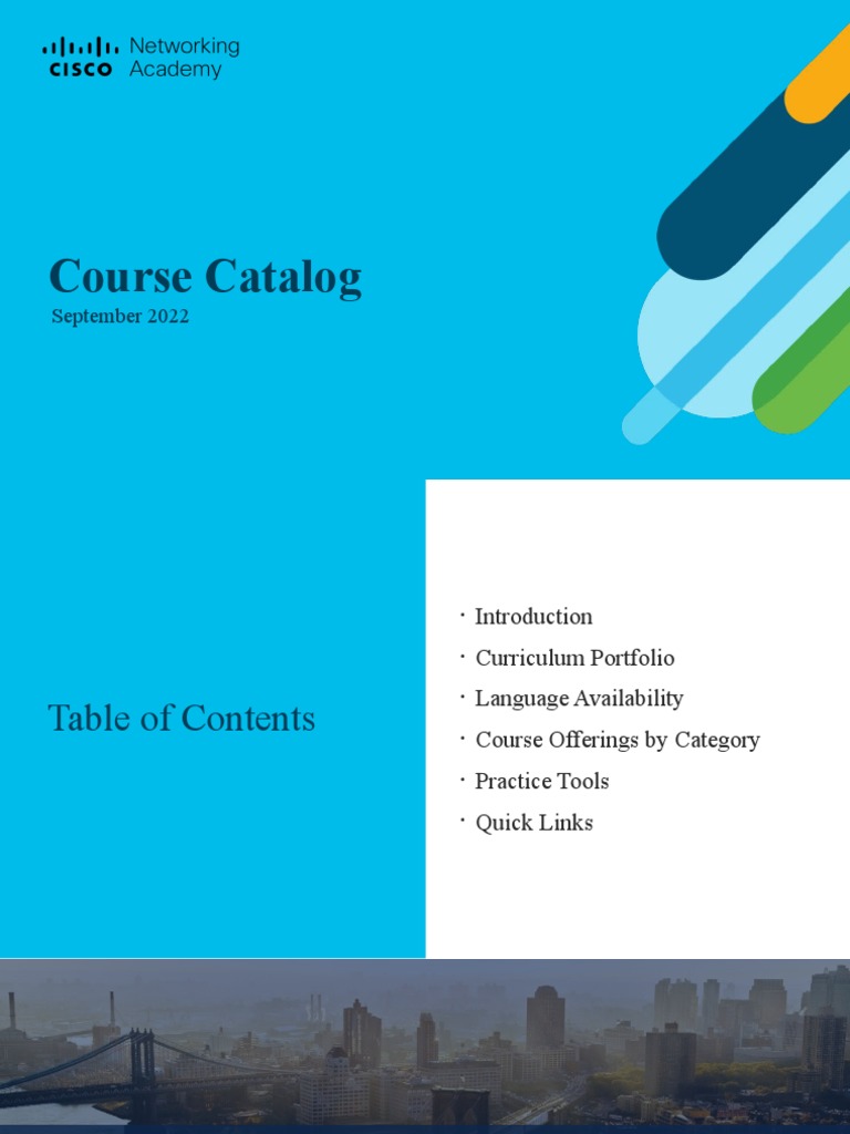 English NetAcad Course Catalog 09.08.2022 | Download Free PDF | Cisco Certifications | Computer ...