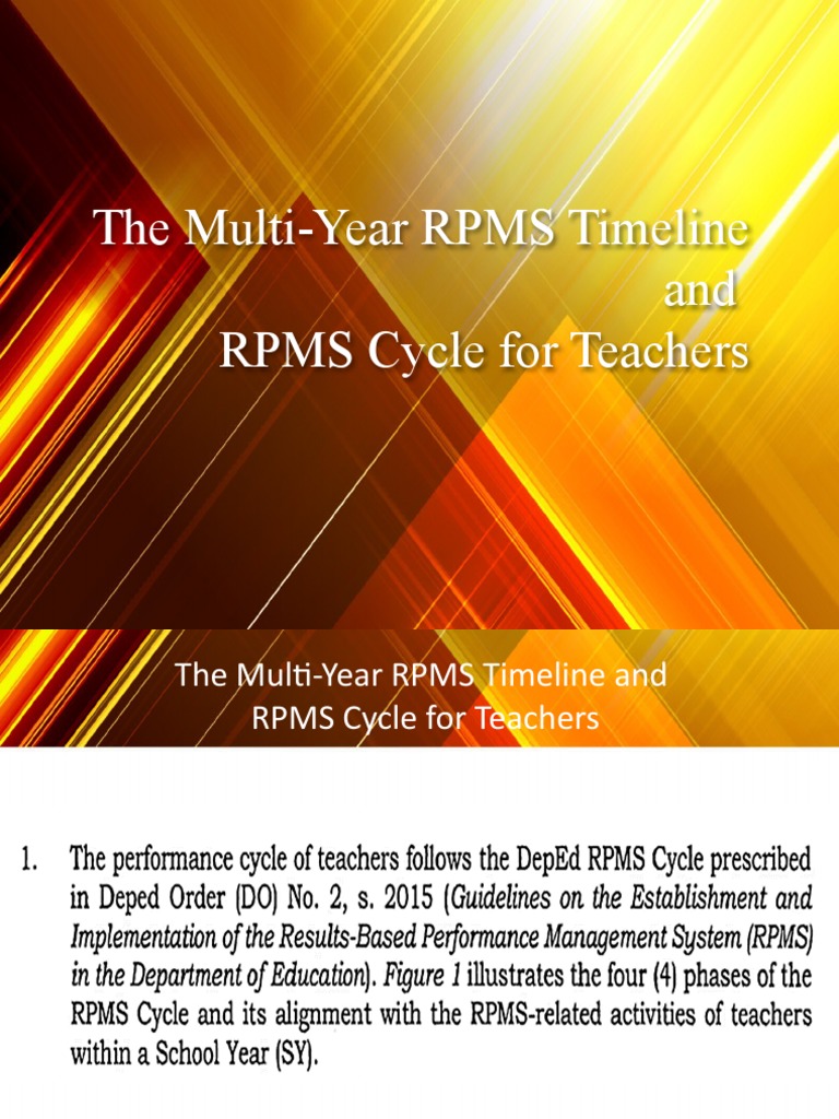 RPMS Summary | PDF
