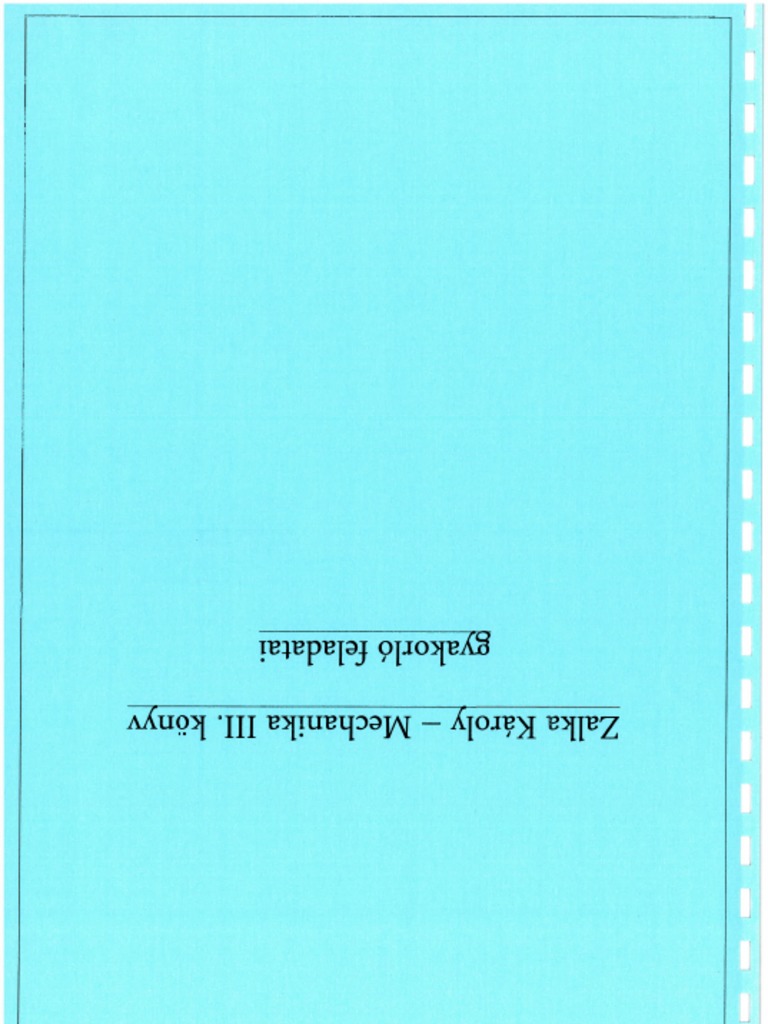 Mechanika Konyv | PDF