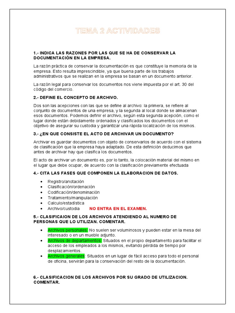 Tema 2 Actividades Ceac | PDF | Archivo de computadora | Informática