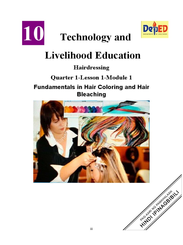 q1 Lesson 1 Module 1 Fundamentals of Hair Coloring and Bleaching Final ...