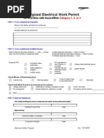 Electrical Isolation Certificate Form | PDF