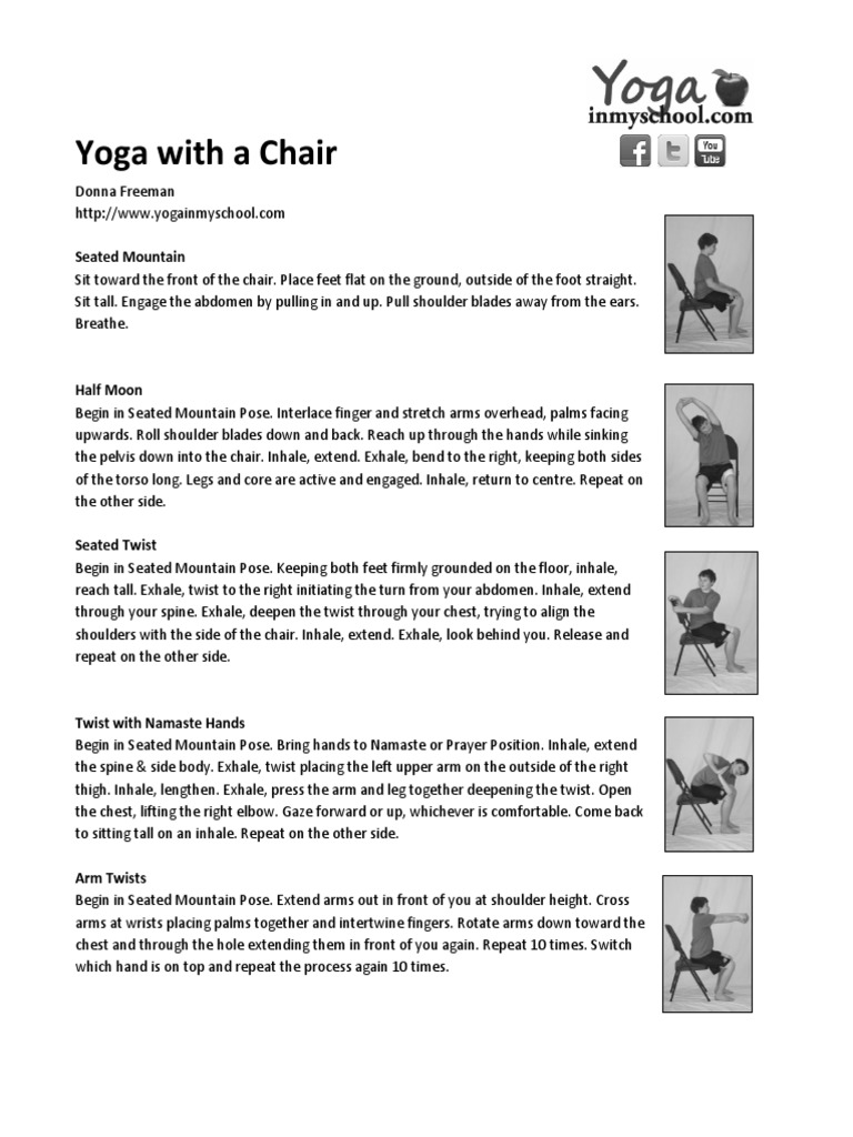 Yoga With A Chair Handout | PDF