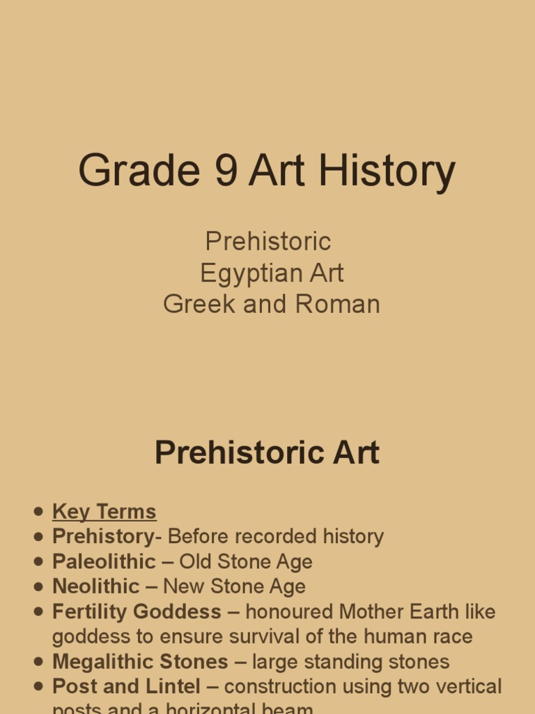 Grade 9 Art History Overview | PDF