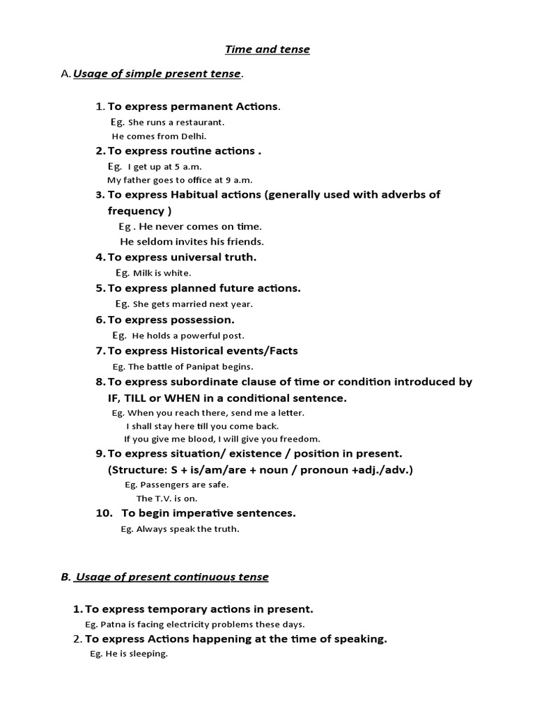 Time and Tense | PDF | Grammatical Tense | Syntax