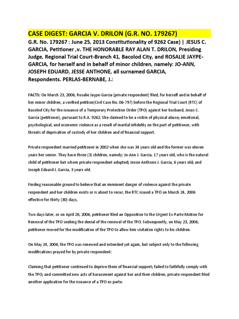 Case Digest - GR 179267 | PDF | Injunction | Restraining Order