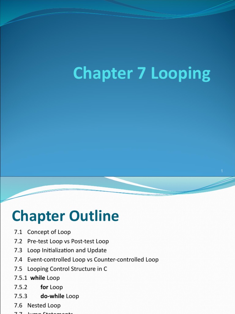 Chapter 07 - Looping (Student) | PDF | Control Flow | Computing