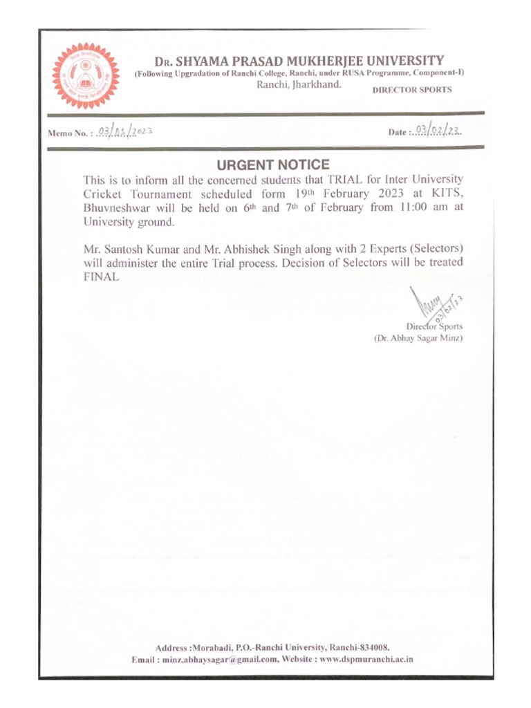 Dr. Shyama Prasad Mukherjee University | PDF Dr. Shyama Prasad Mukherjee University | PDF