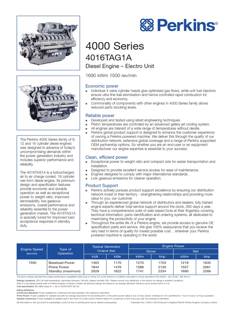 4016TAG1A | PDF | Engines | Diesel Engine