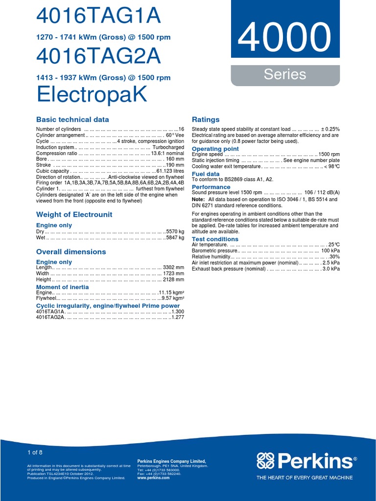 4016TAG1A-4016TAG2A Perkins Techexpo | PDF | Pump | Turbocharger