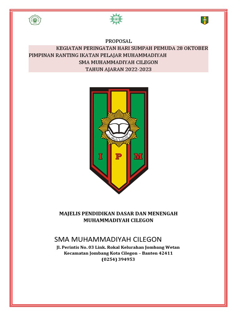 Proposal Asbo - Sumpah Pemuda | PDF