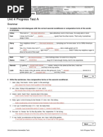 Unit 4 Progress Test A Answers | PDF | Bedroom