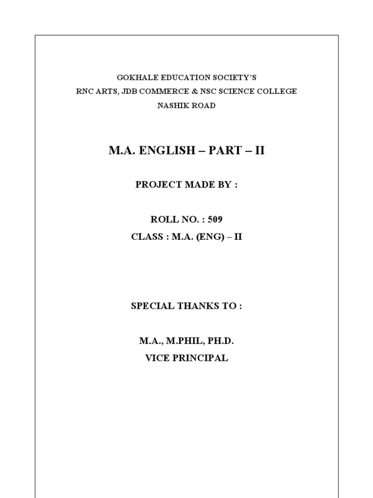 Ma English Project | PDF | Stress (Linguistics) | English Language