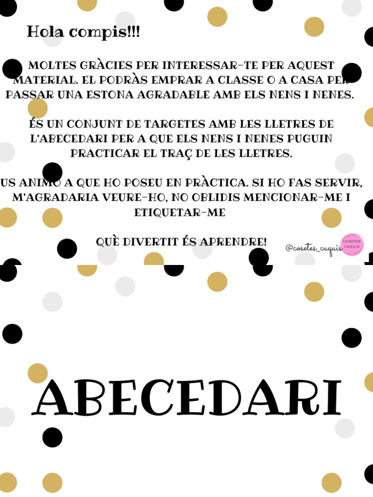Abecedari CATALà | PDF