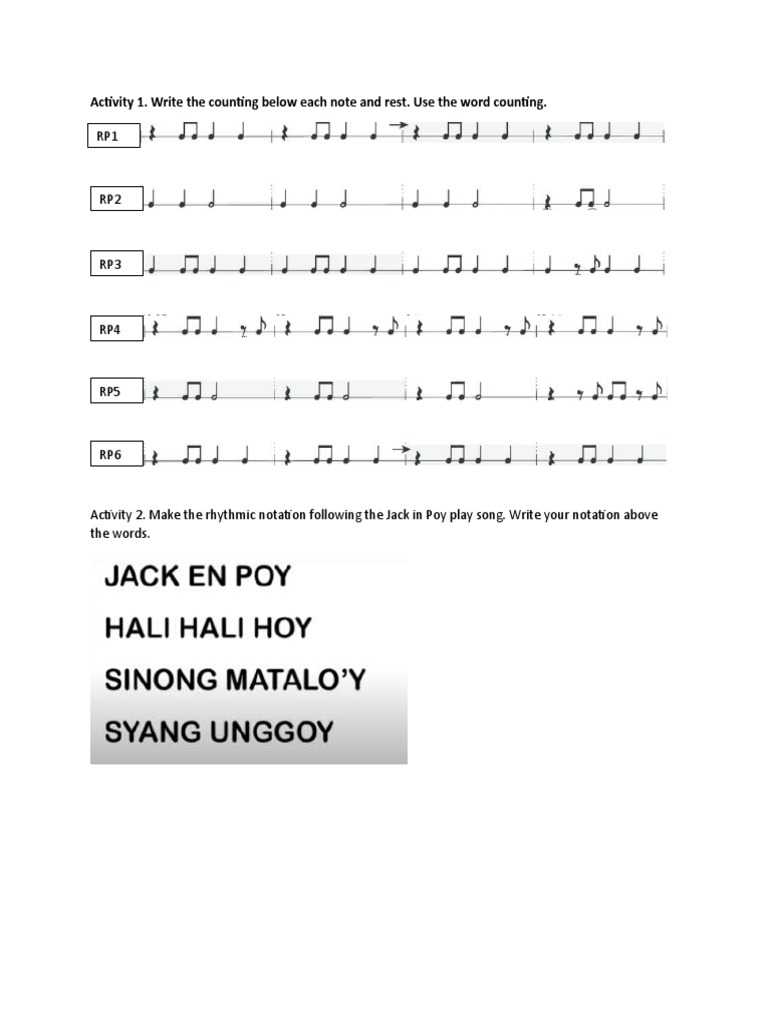 Rhythmic Activity | PDF