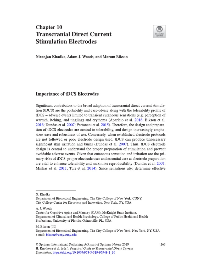 Chapter 10 TDCS Electrode Placement | PDF Chapter 10 TDCS Electrode Placement | PDF