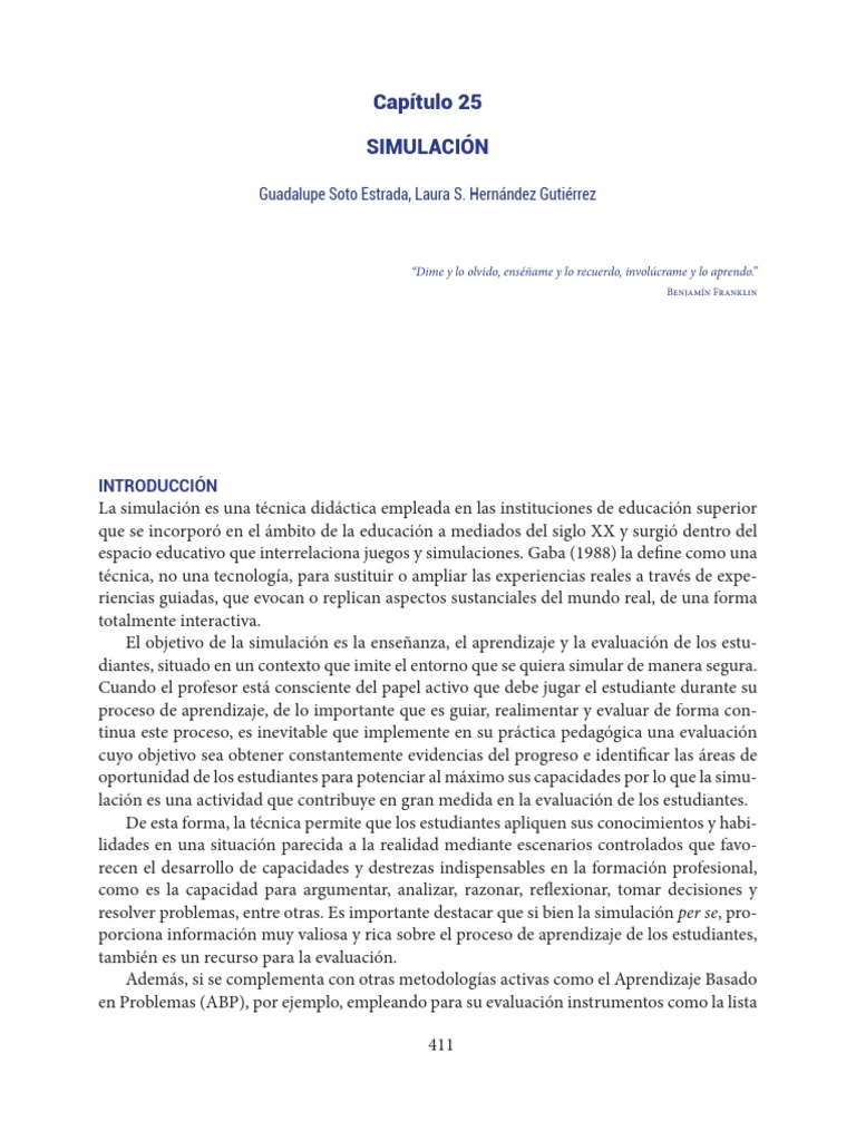 Capitulo 25 SIMULACION | PDF | Evaluación | Simulación