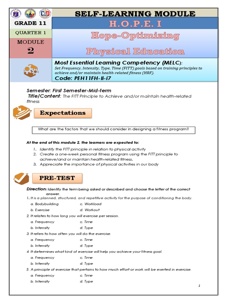 Hope 11-Q1-W2 | PDF | Physical Fitness | Heart Rate