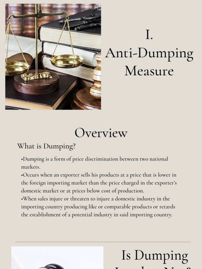 Anti-Dumping Reference | PDF | Dumping (Pricing Policy) | Private Sector