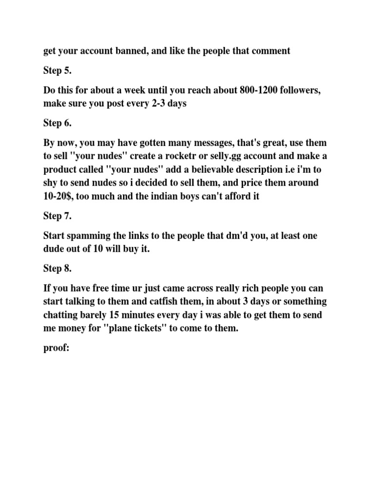 Instagram Ewhoring | PDF