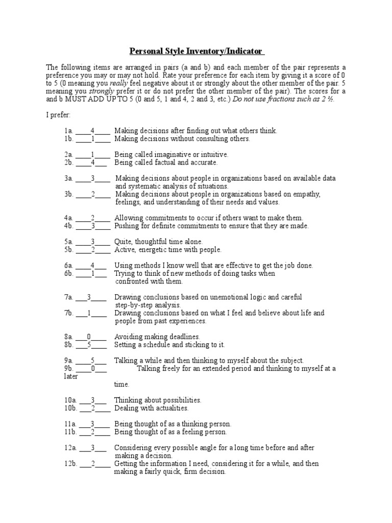 Mbti Pdf Thought Cognition