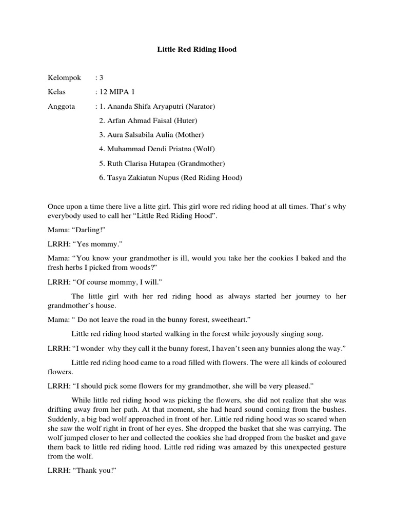 Little Red Riding Hood | PDF | Little Red Riding Hood