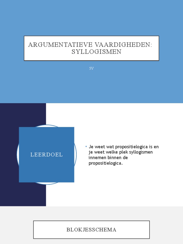 5VP2L9 - Syllogismen | PDF