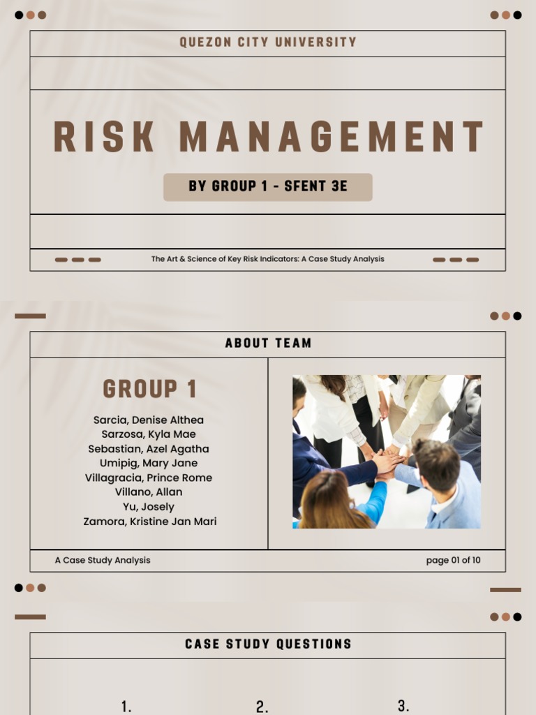 Group 1 Risk Management 1 | PDF | Risk | Risk Management