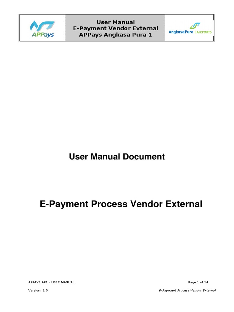 AP1-UM-APPays-EPayment Vendor External 2 | PDF