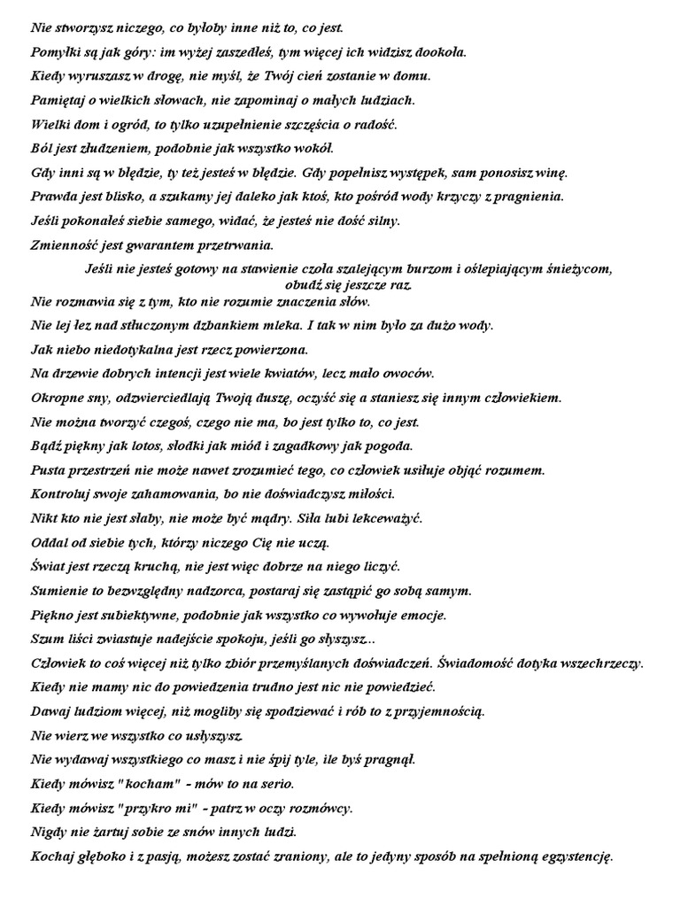 Wróżby Cytaty Do Ciasteczek-1 | PDF